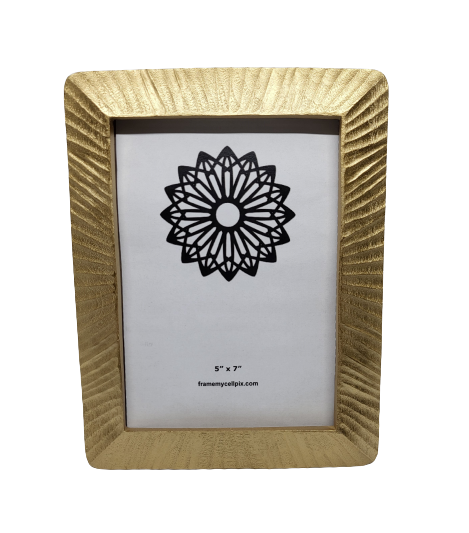 Textured Brushed Gold Sunray Frame – Frame My Cell Pix